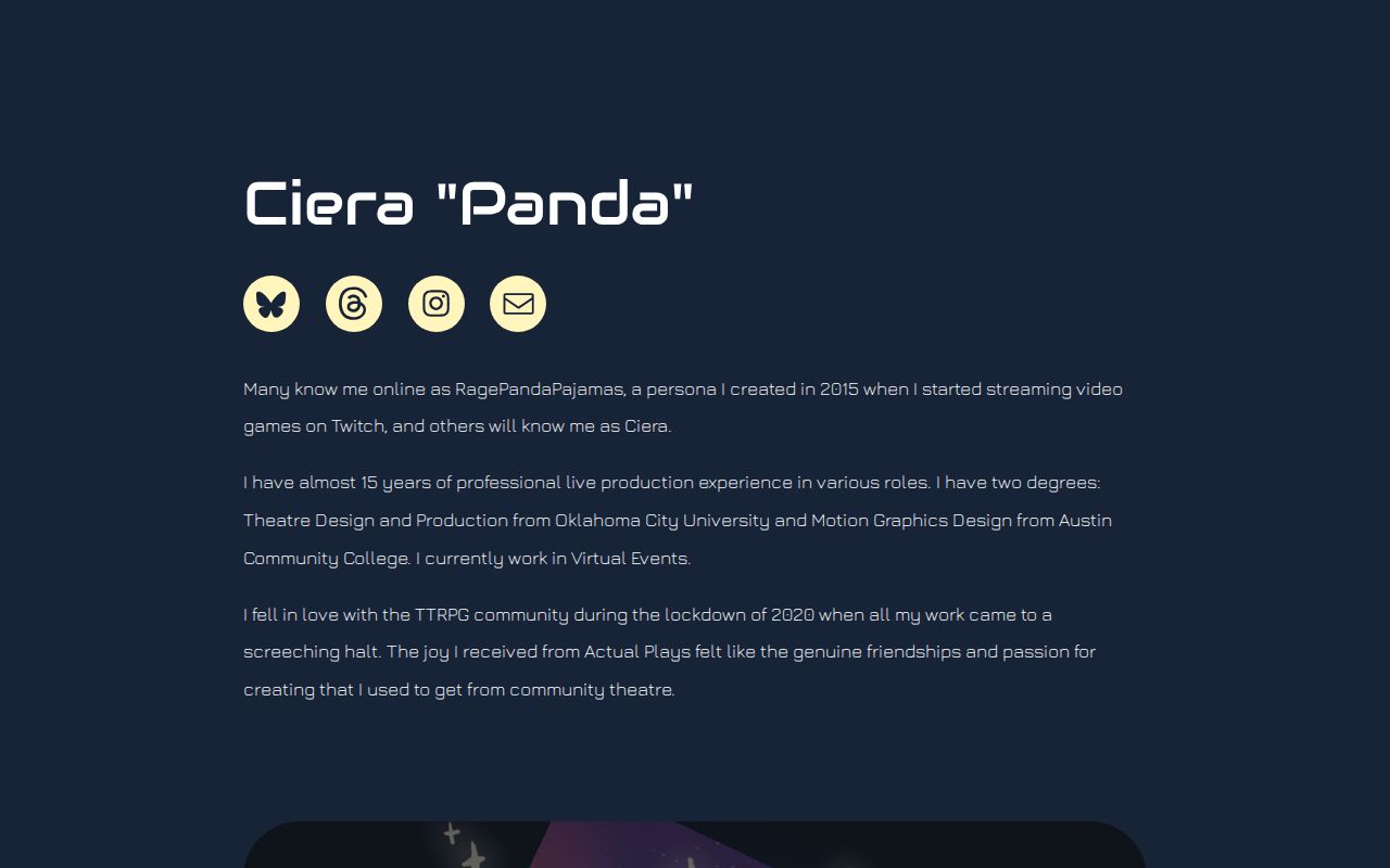 Ciera "Panda" Portfolio